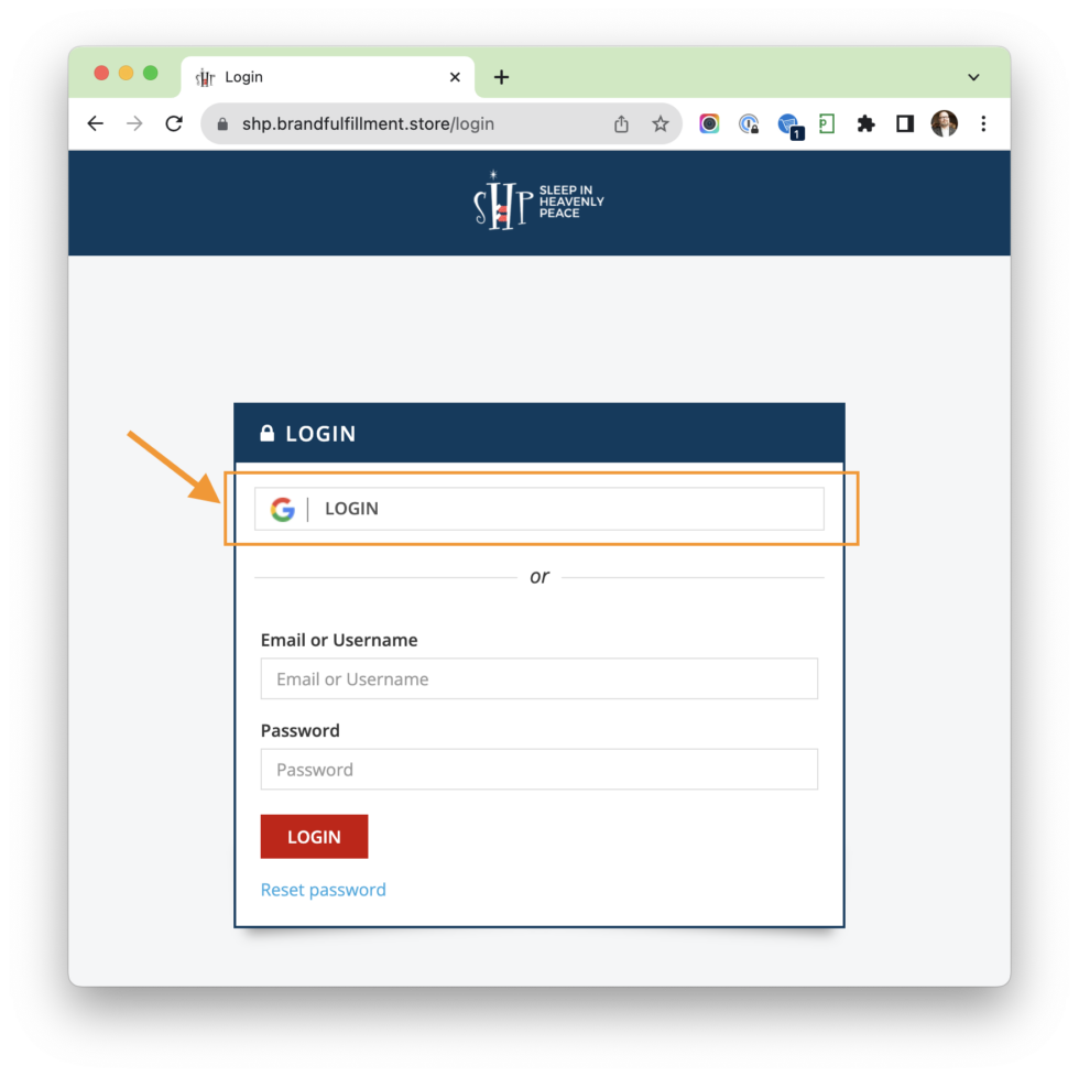 How do I login to the SHP Chapter Marketing Store? - Sleep in Heavenly ...
